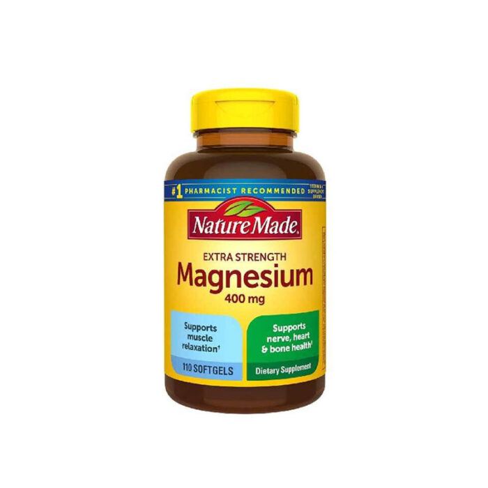Nature Made Extra Strength Magnesium 400Mg 110 Softgels - Cosmeclassy
