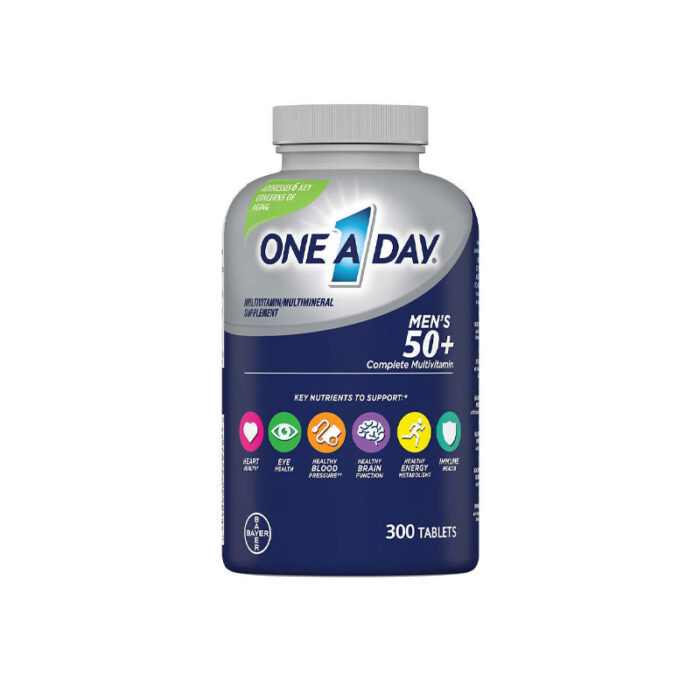 One A Day Men’s 50+ Multivitamin Supplement 300 Tablets - Cosmeclassy