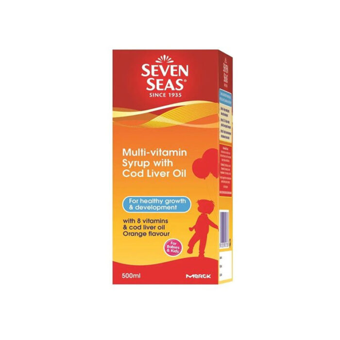 SEVEN SEAS Multivitamin Syrup With Cod Liver Oil 500ml - Cosmeclassy