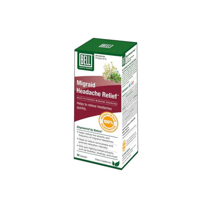 Bell Migraid Headache Relief 30 Capsules - Cosmeclassy